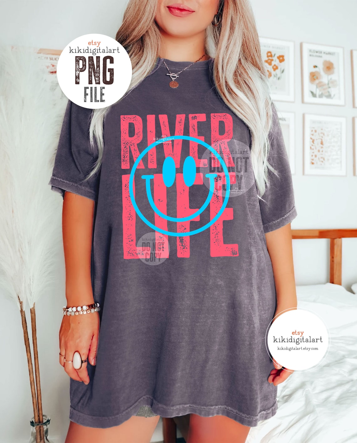 Smile River Life PNG / Summer Png / River Bum Png T-shirt Sublimation ...