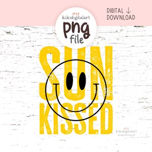 Smile Sun Kissed PNG / Trendy Summer Png / Beach Bum T-shirt Png ...