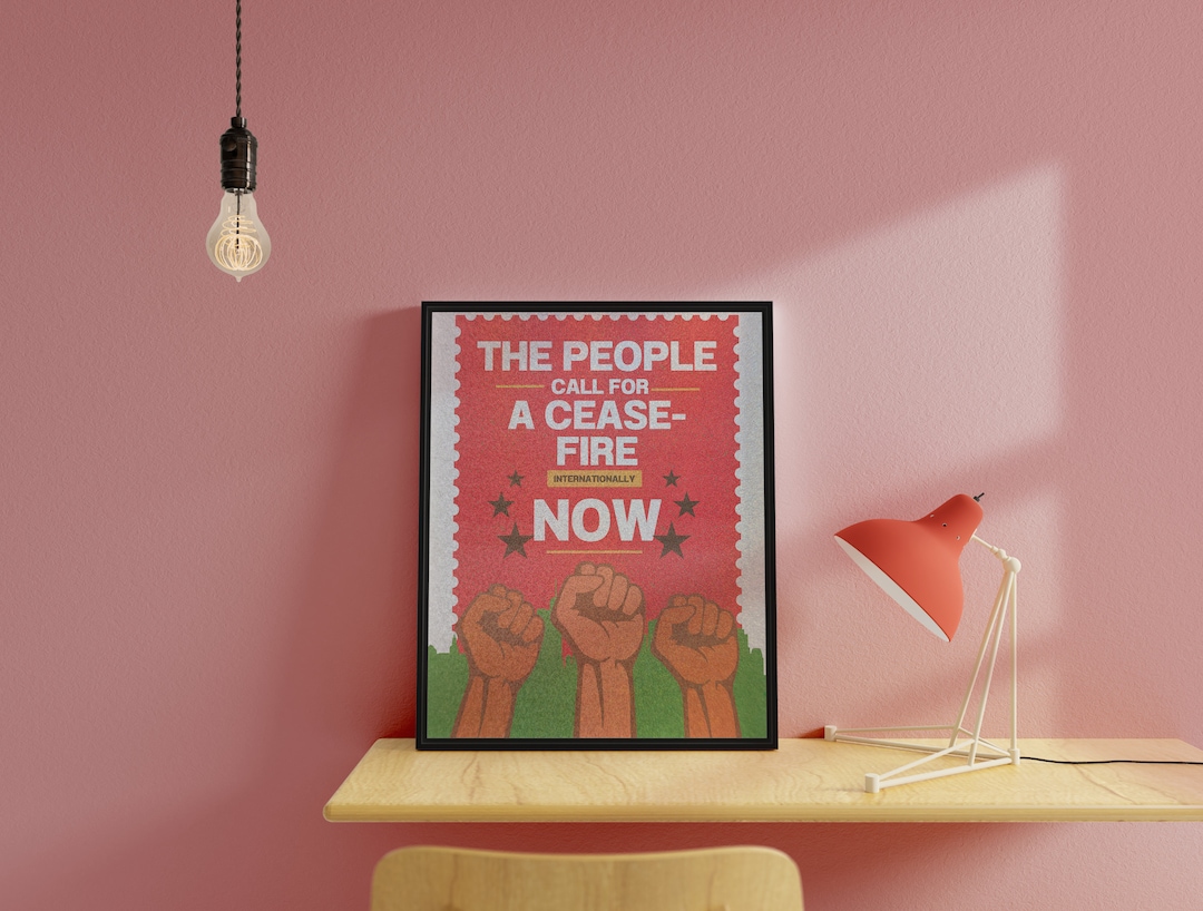 CEASEFIRE NOW | Palestine Poster | Gaza Poster | Palestine Art | Wall ...