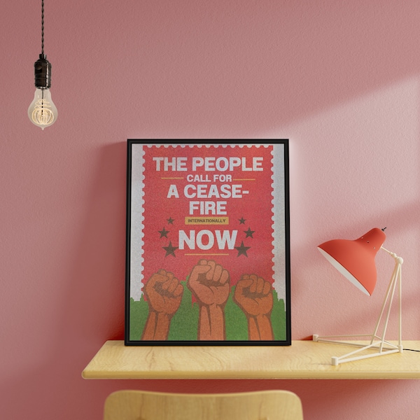 Palestine Ceasefire Poster - Etsy