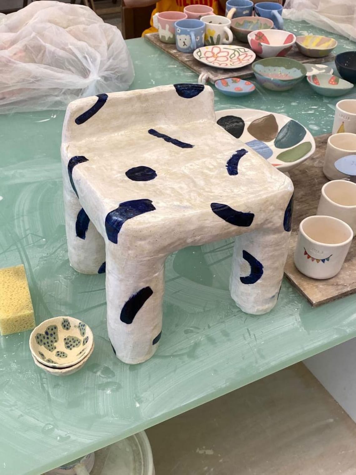 Ceramic Chair, Ceramic Sculpture Chair. Kids or Adults Chair - Etsy