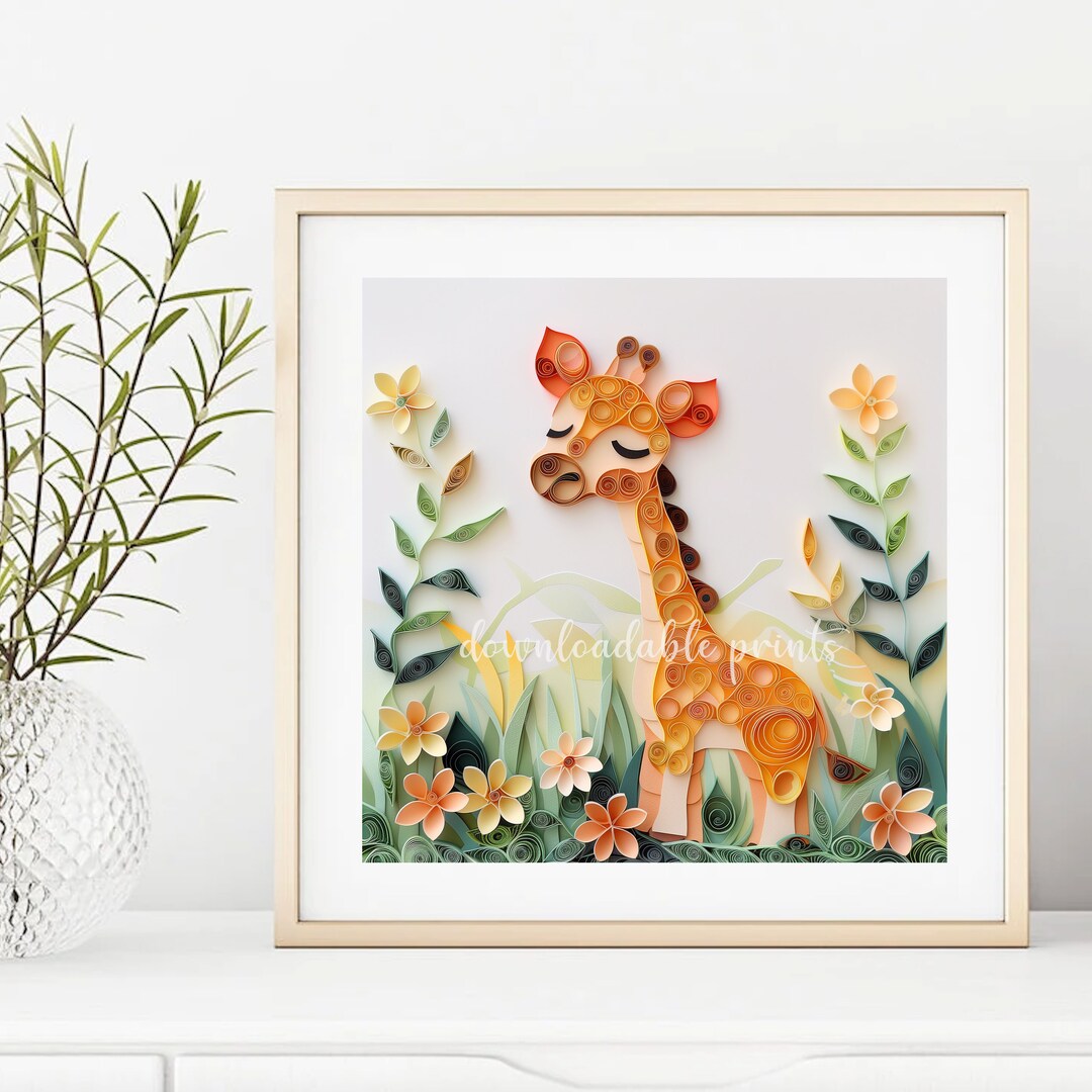 Baby Giraffe, Digital Prints, Printable Print, Baby Giraffe Poster ...