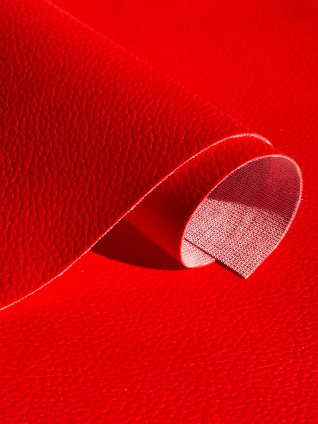 Faux Leather, Red Faux Leather, Faux Leather Sheet, Faux Leather ...