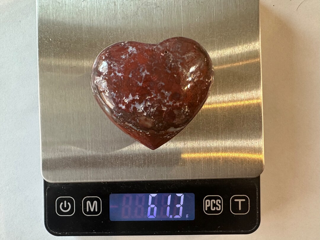 Extra Fine Large Red Ocean Jasper Polished Heart - Etsy