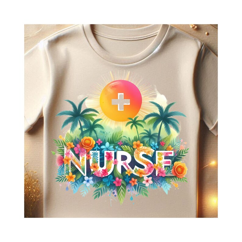 Retro Nurse Png, Wild Flowers Nurse Png, Nurse Life Png, Nurse Flower ...