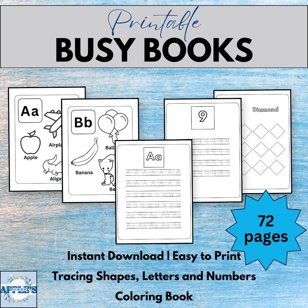 72 Printable Tracing Letters, Numbers and Shapes, Alphabet Coloring ...