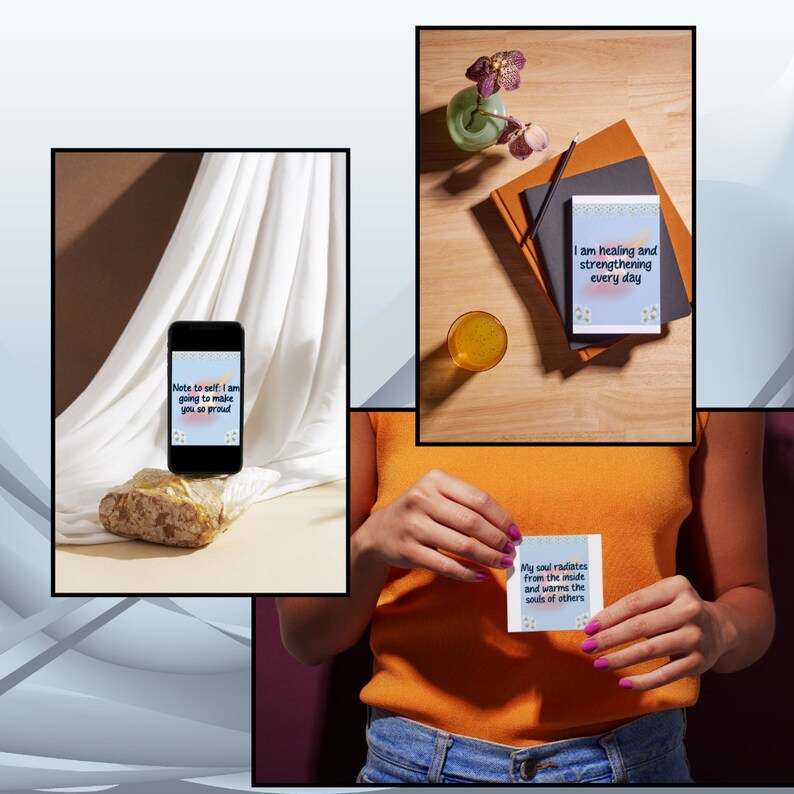 50 Uplifting Affirmation Cards Printable Positive PDF, Daily ...