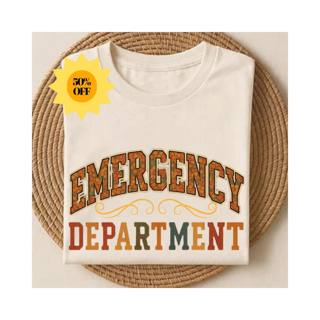 Emergency Department Varsity Png| Colorful ER Nurse Png| Trendy ...
