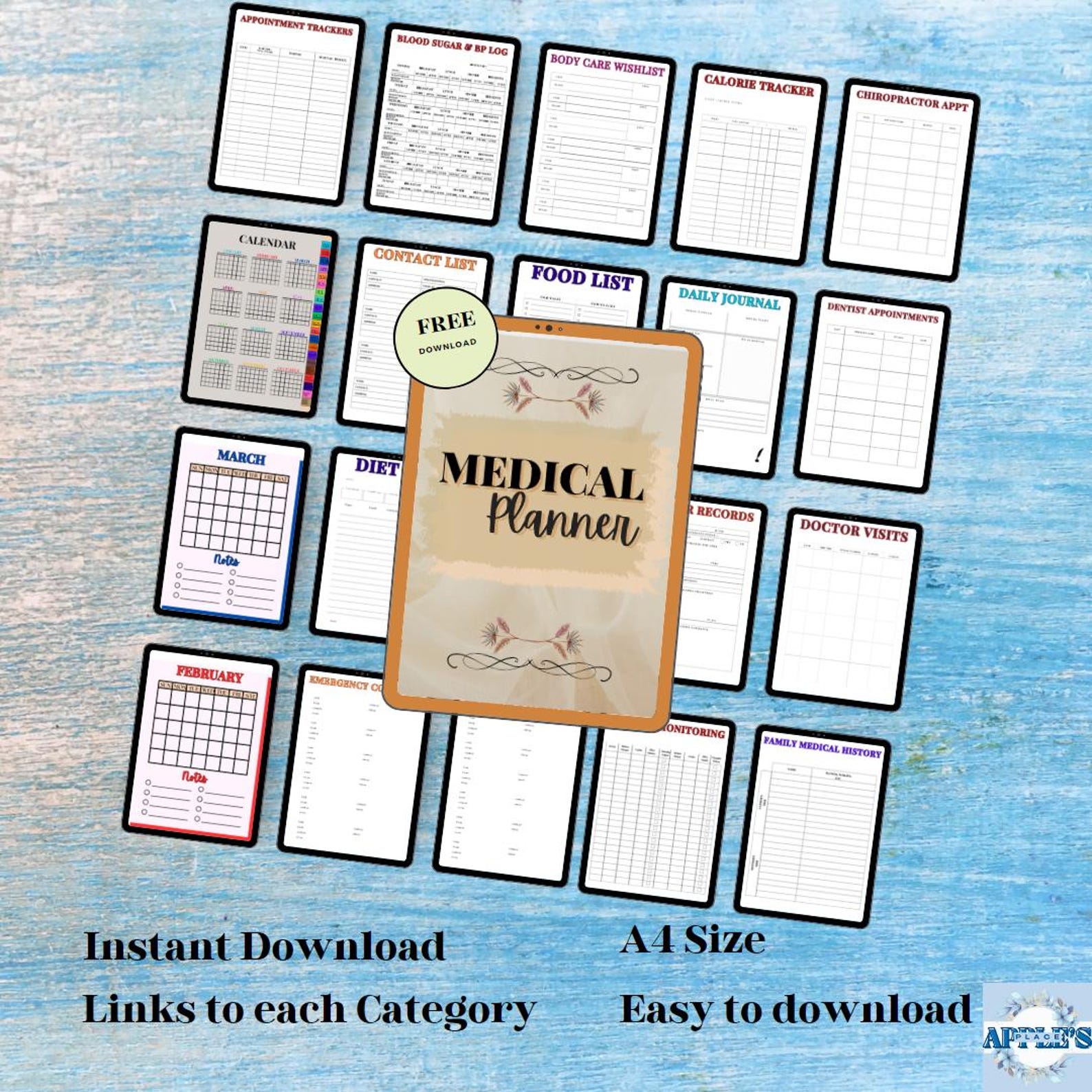 Ultimate Medical Planner Health Organizer Personal Medical Organizer ...