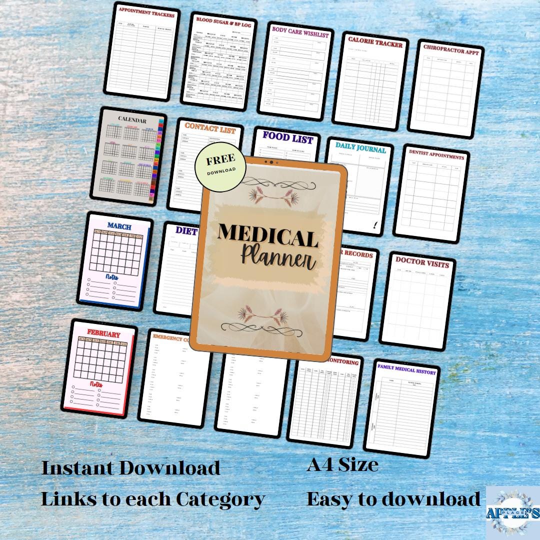 Ultimate Medical Planner Health Organizer Personal Medical Organizer ...