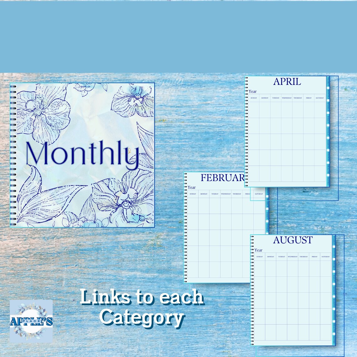 All-in-one Undated Digital Planner,holistic Digital Planner ...