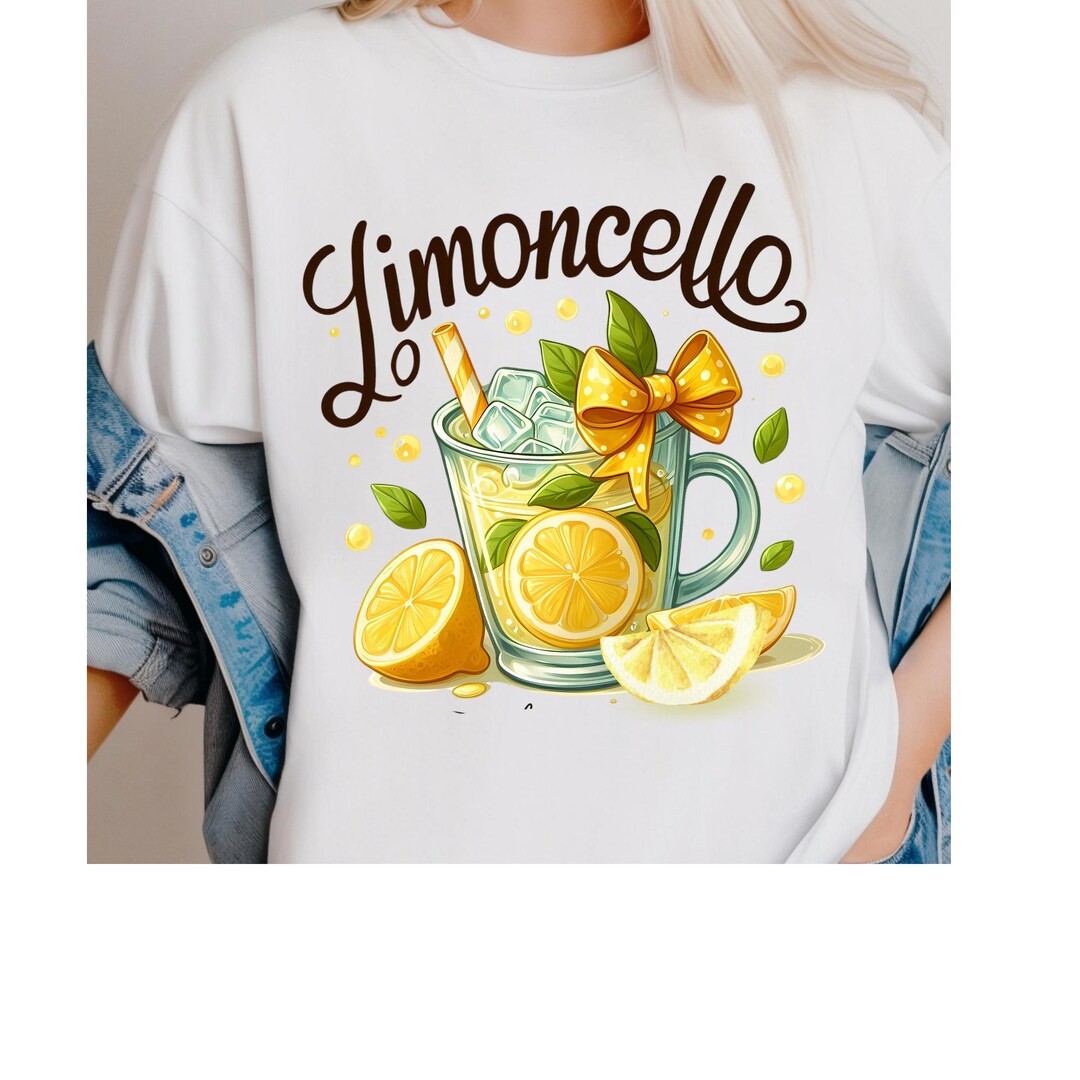 Limoncello Png, Sublimation Design, Coquette Bow Png, Italy Png, Summer ...