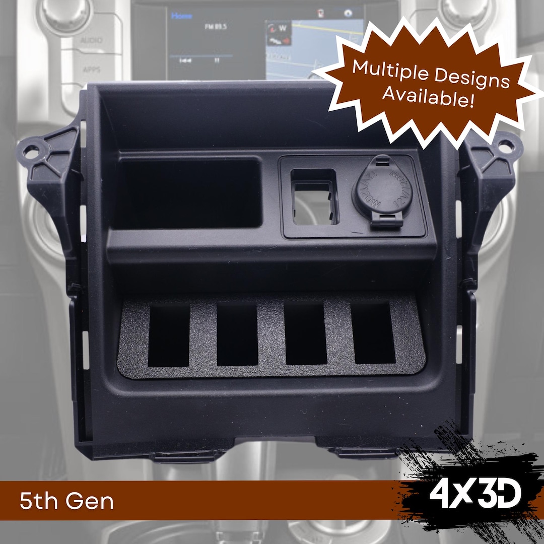 Dash Cubby Insert for Toyota 4runner 5th Gen 2010-2024: Switch Panel ...