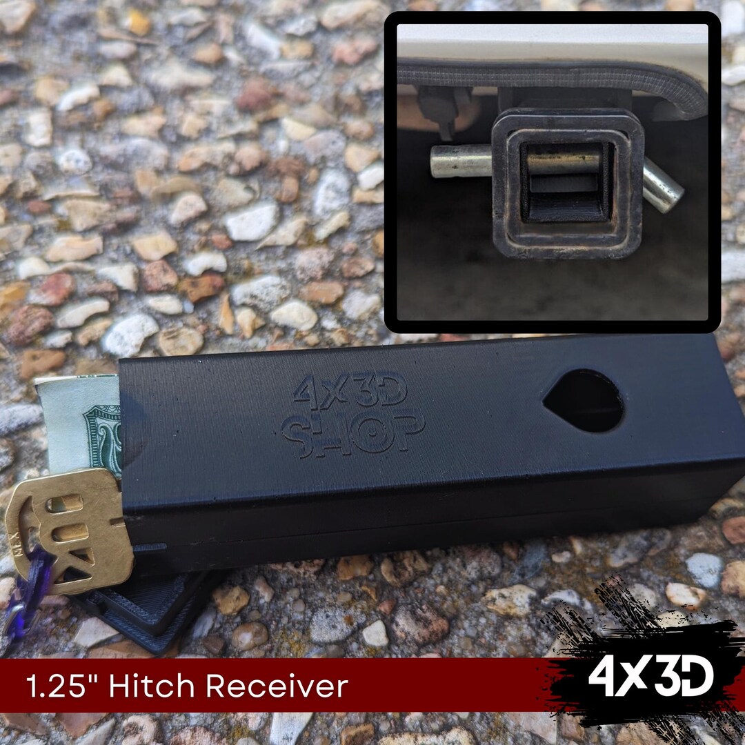 Hitch Receiver Cache® Mini | 1.25" Hitch Receiver | Hidden Hitch Storage | Secret Storage Hitch ...