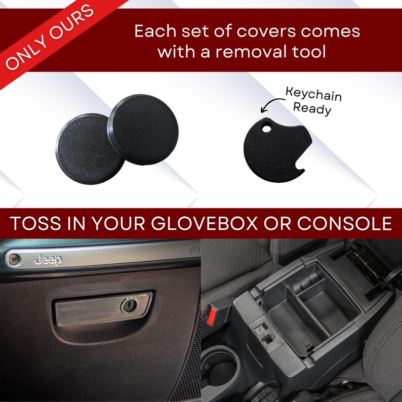 Keyhole Covers for Jeep JK JL JT: Manual Lock Protection - Etsy