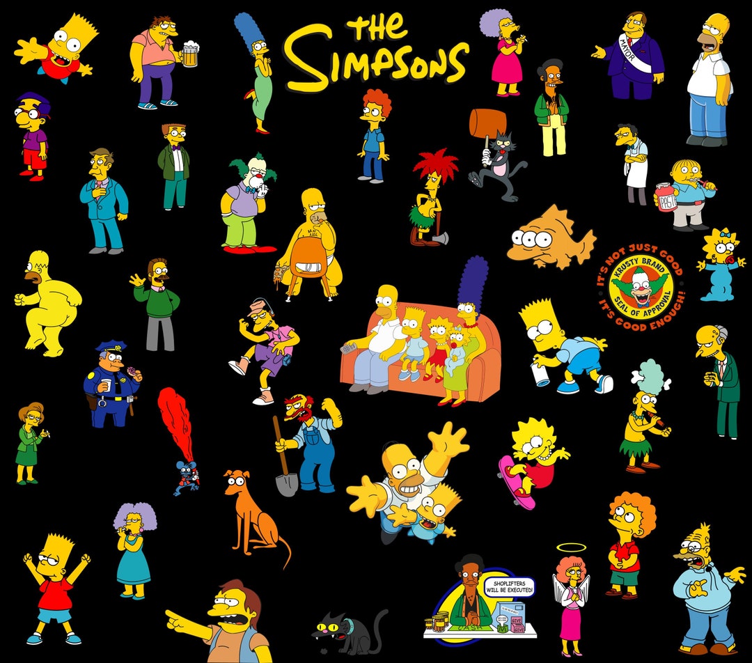 The Simpsons Inspired Tumbler Wrap SVG/PNG Laser Files - Etsy