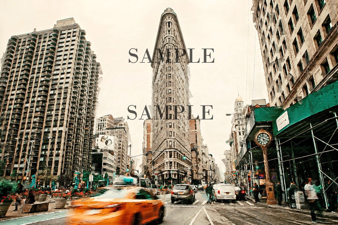 Flatiron Building New York City Flatiron New York City Oil Print New ...