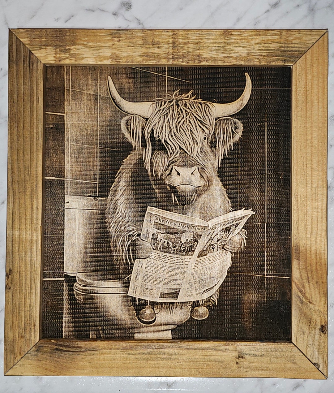 Highland Cow Portrait - Etsy