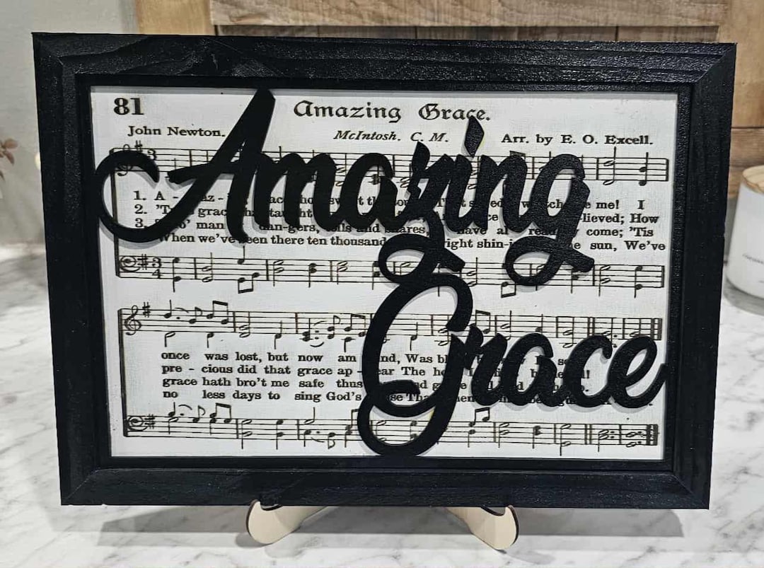 Amazing Grace Laser File - Etsy