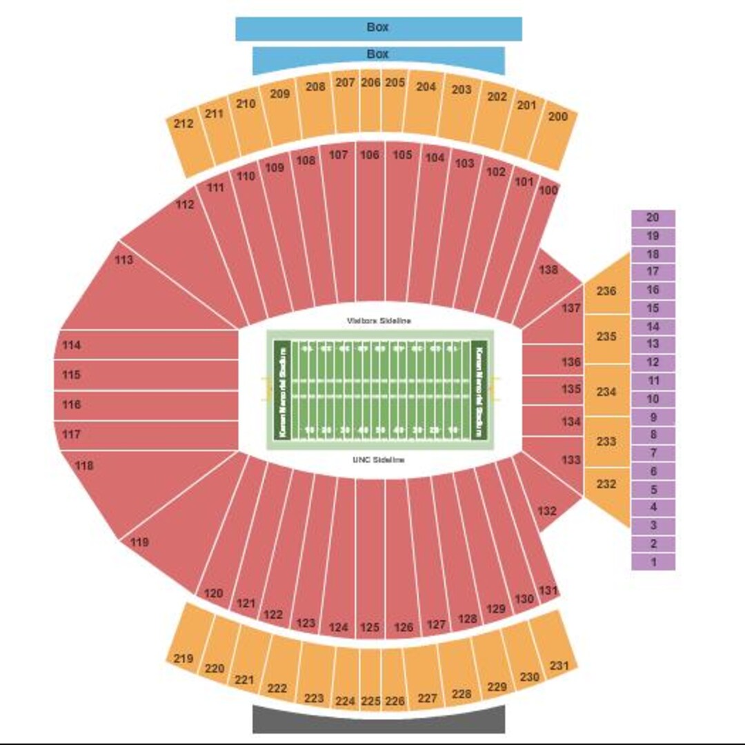 Kenan Stadium - UNC File - Etsy