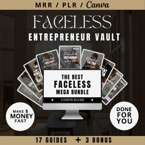 Faceless Marketing Bundle, the Best Bundle, Mrrr, Plr, Faceless Digital Marketing, Faceless ...
