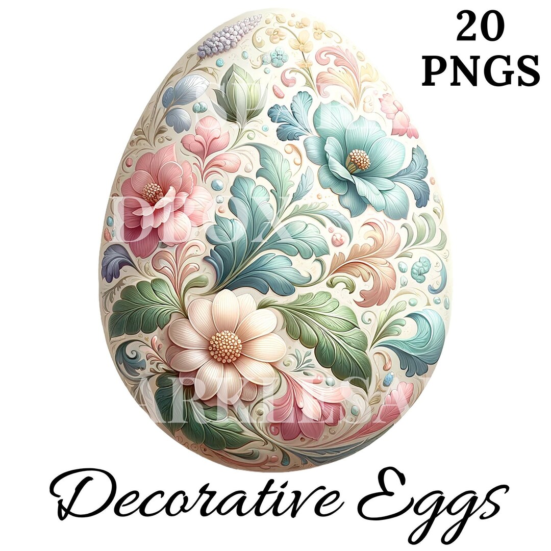 Easter Egg Clipart Collection: Transparent & Commercial-use Ready ...