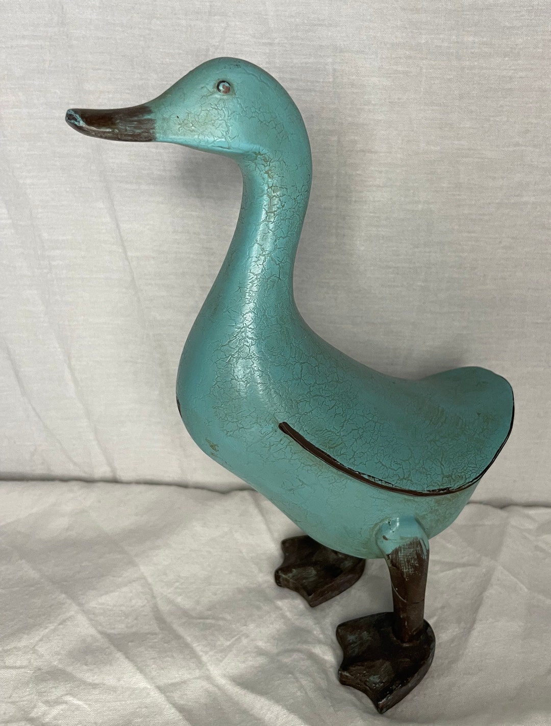 Vintage Smith and Hawken Folk Rustic Wooden Duck - Etsy