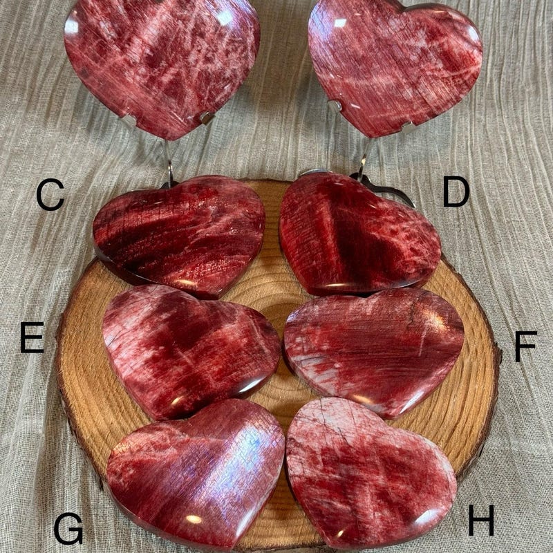 Moonstone Heart - Etsy