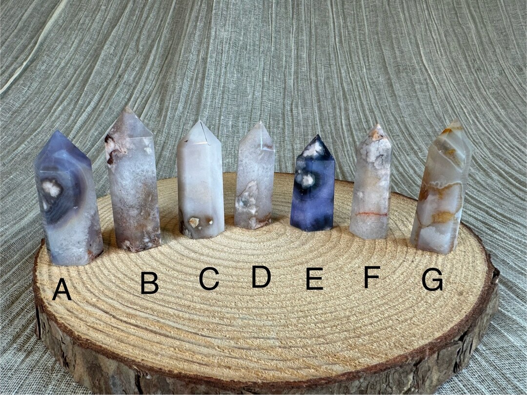 Charming Small Flower Agate Towers With Beautiful Details | Agate Tower ...