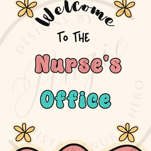 Welcome to the Health Office Sign – School Nurse Office Decor for ...