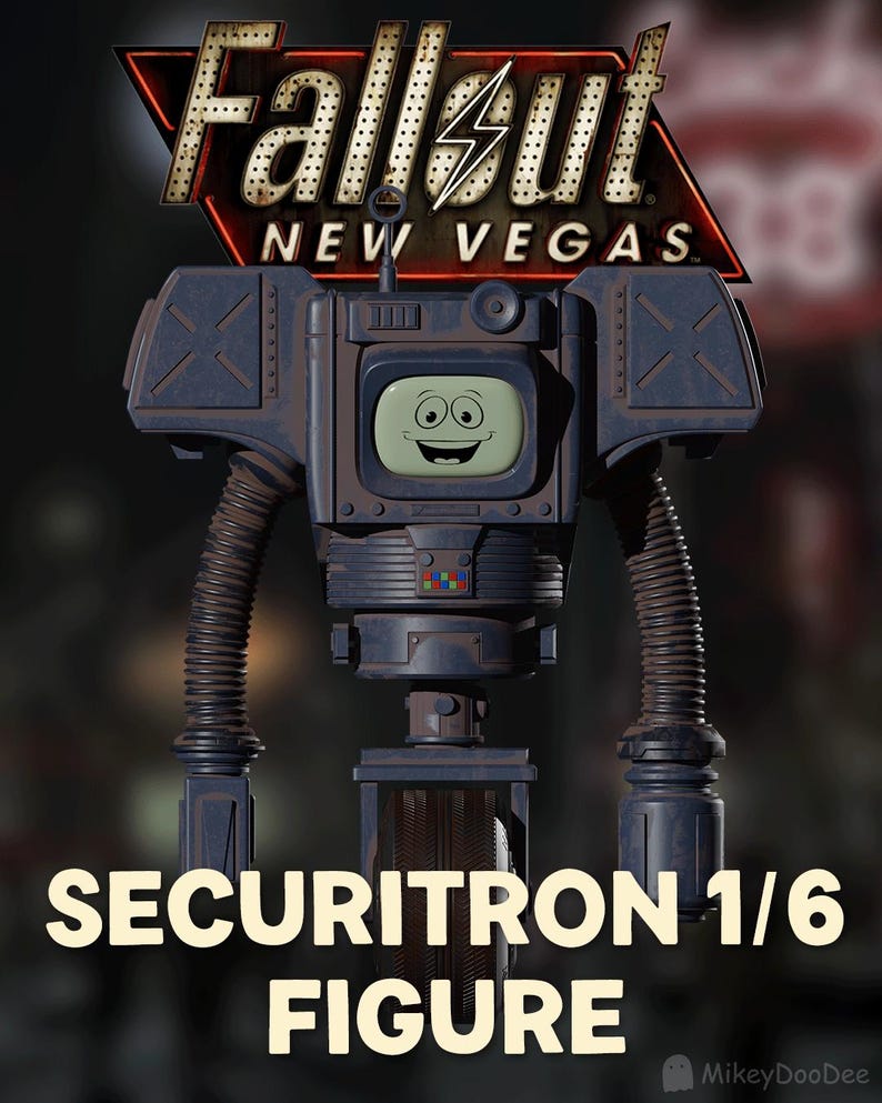 Securitron 1/6 Figure STL File Fallout New Vegas Inspired Digital ...