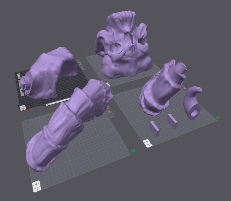 Fallout Deathclaw Skull STL Files (digital Only) - Etsy