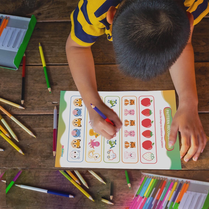 Pre-k Printable Patterns Recognition Worksheet, Pattern Recognition ...