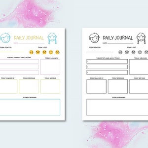 Kids Daily Journal Printable Journal for Kids Diary for Children Kids ...