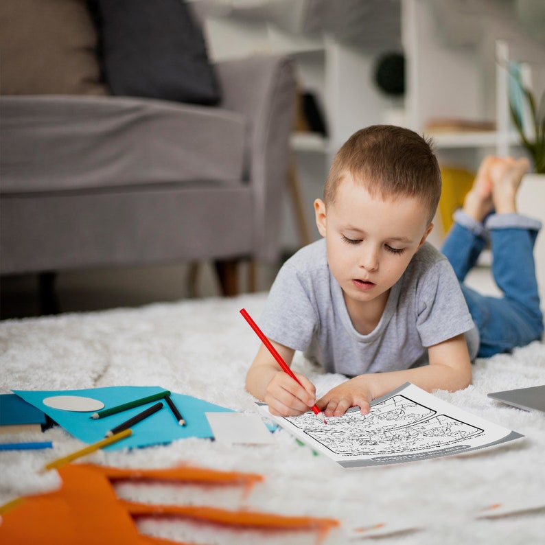 Spot the Difference Activity, Coloring Pages for Kids (printable PDF ...