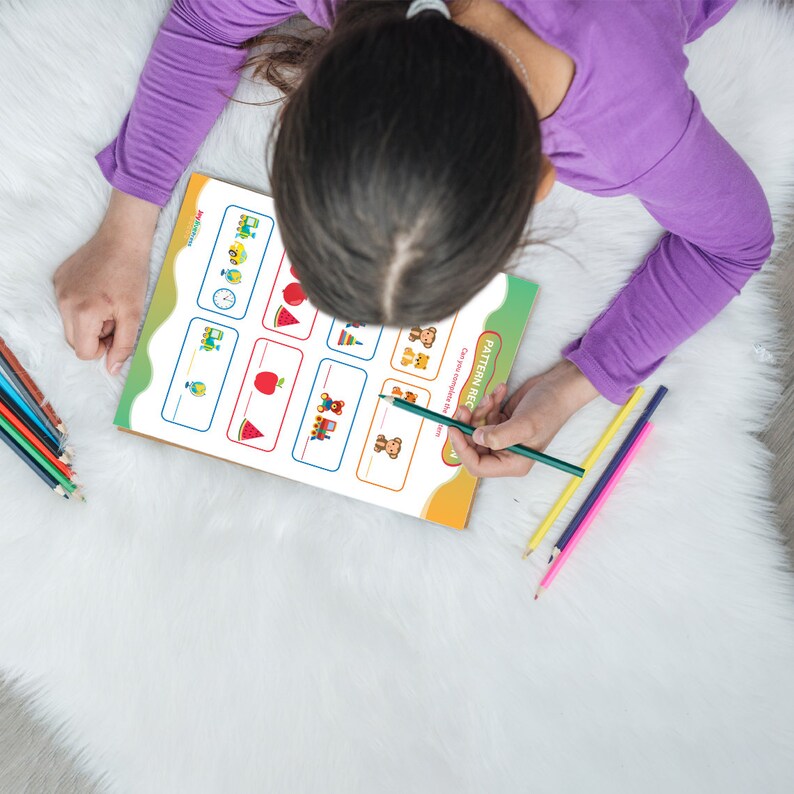 Pre-k Printable Patterns Recognition Worksheet, Pattern Recognition ...