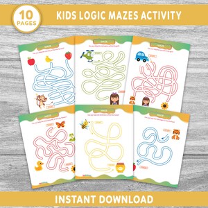 Printable Maze Challenge Activity for Kids, Maze Activities for Kids ...