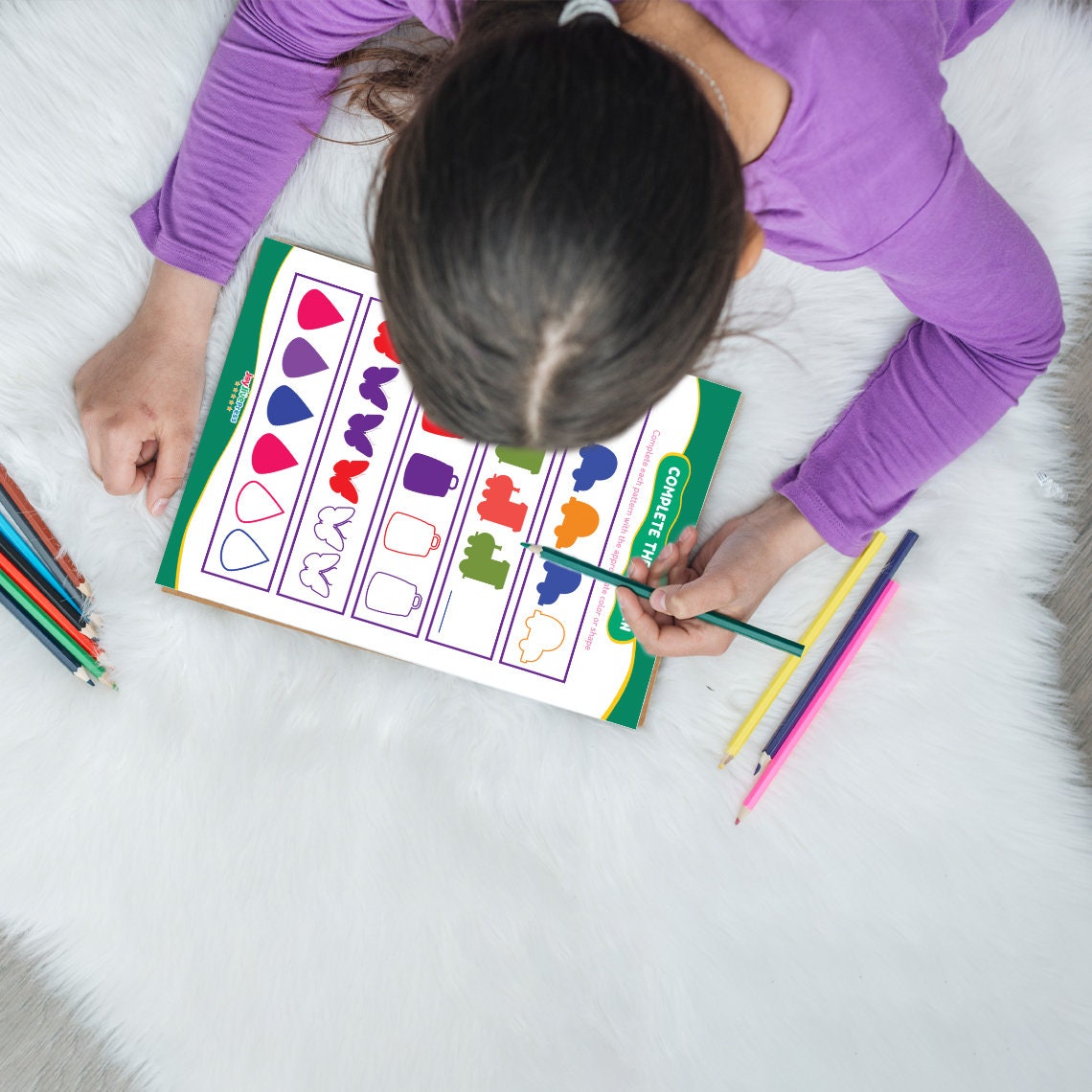 Printable Complete the Pattern Worksheets, Pattern Activity, Printable ...