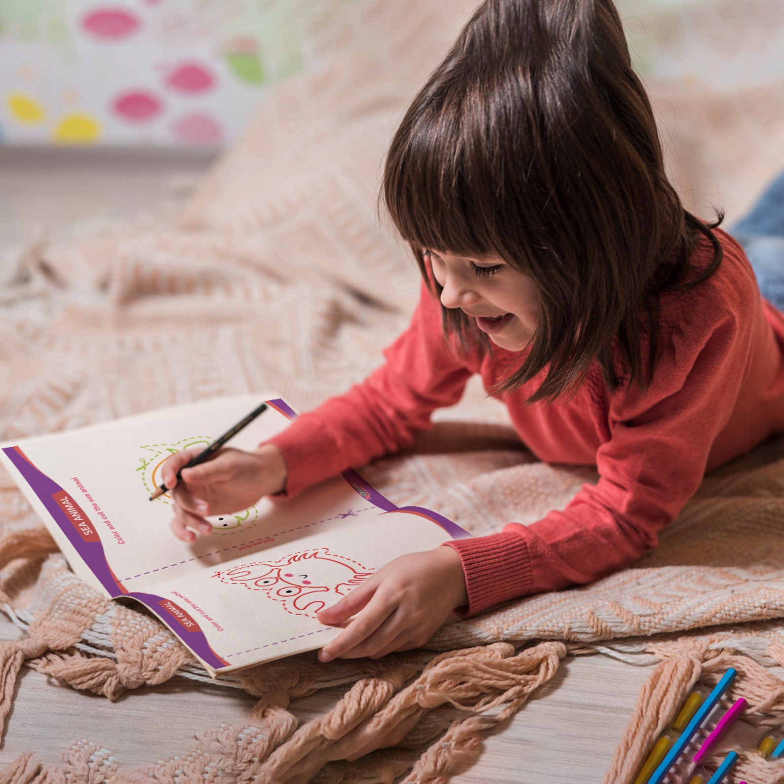 Sea Life Cutting Activity, Scissor Skills Practice Worksheet, Ocean ...