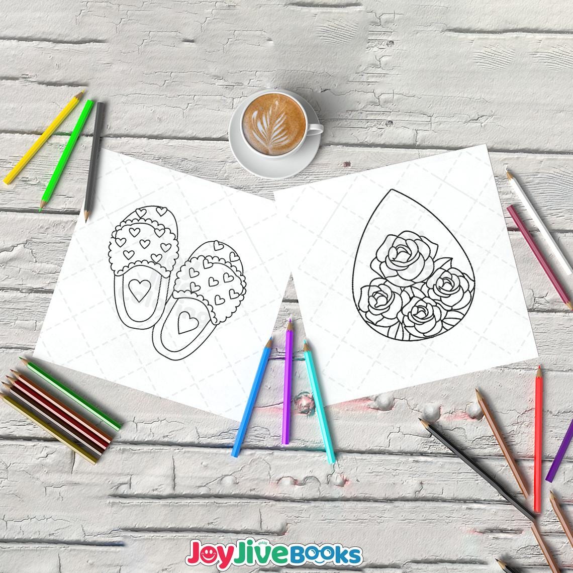 Glow Cosmetics Coloring Pages | Makeup Line Art (instant Download PDF ...
