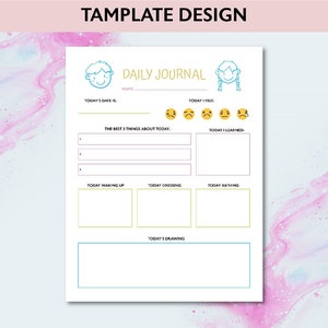 Kids Daily Journal Printable Journal for Kids Diary for Children Kids ...