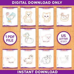 Scissor Skills Cutting Practice Worksheet, Animal Scissor Skills ...
