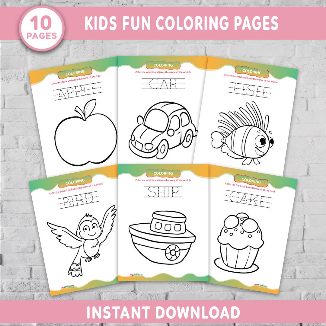 Printable Coloring Pages, Fun Coloring Pages, Preschoolers, Tracing ...