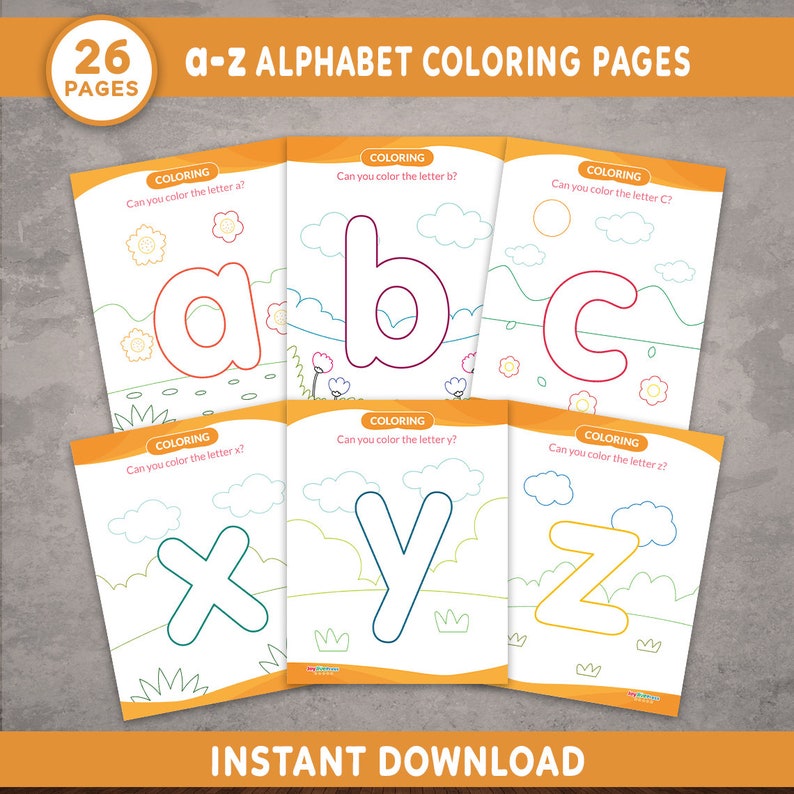 Alphabet Coloring Pages, Preschool Coloring Pages, First ABC Coloring ...