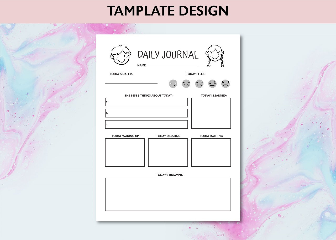 Kids Daily Journal Printable Journal for Kids Diary for Children Kids ...