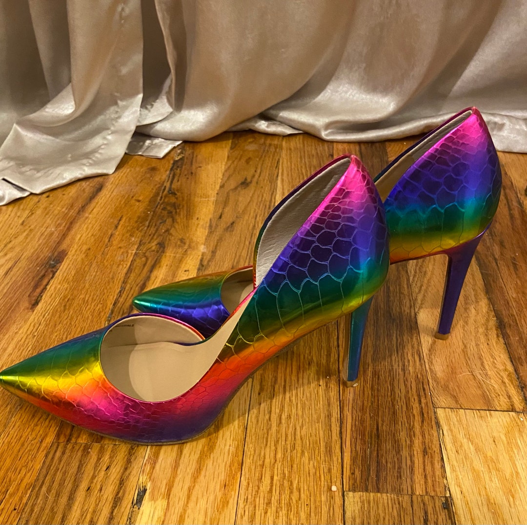 Rainbow Pumps - Etsy