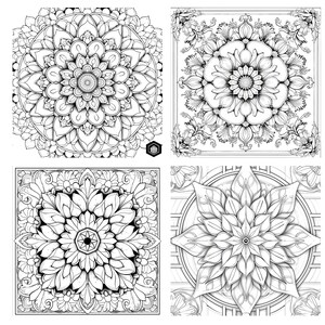 180 Mandala Coloring Pages, Coloring Pages for Adults and Children ...