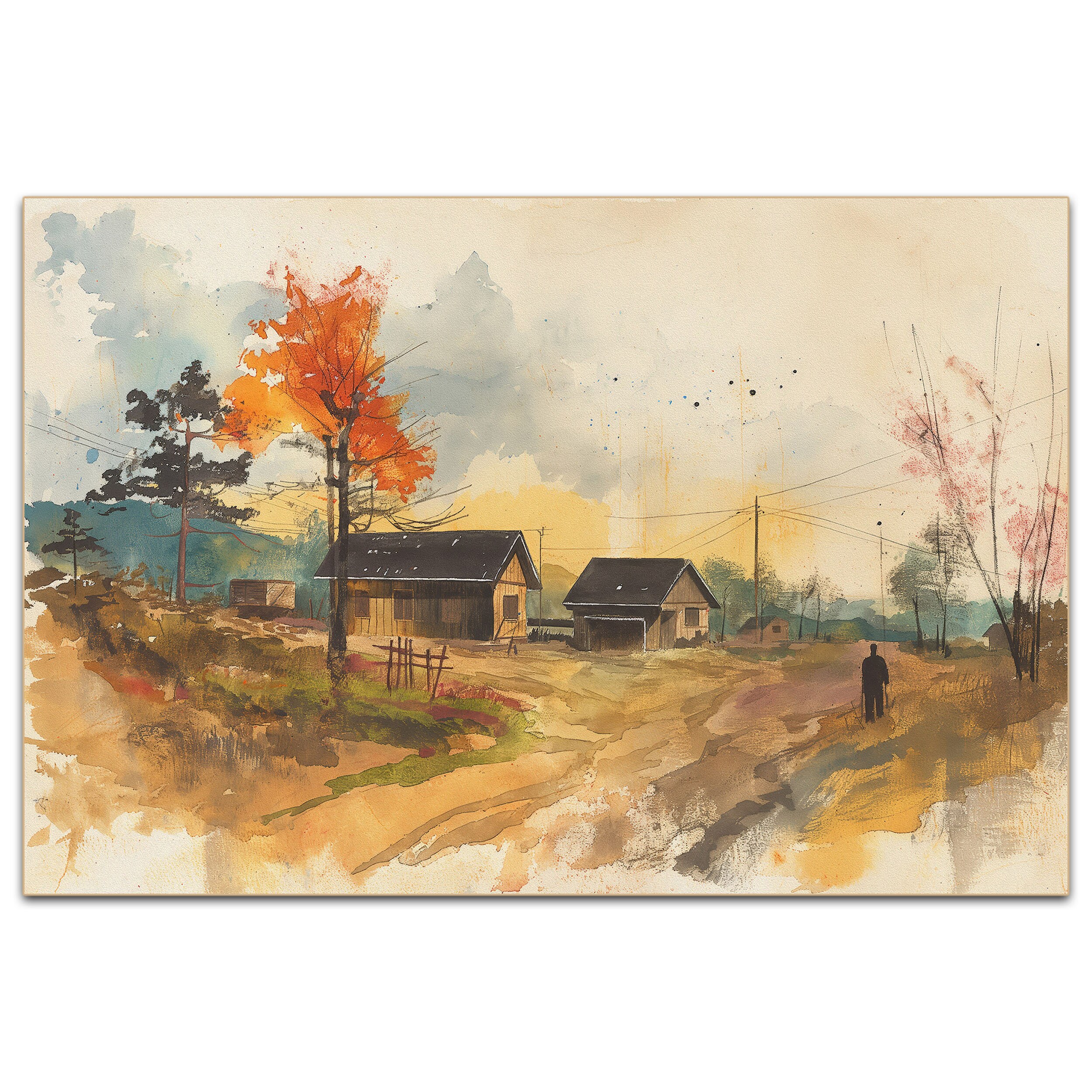 30 Rustic Landscape Digital Art Bundle Variety Pack, High-res Images ...