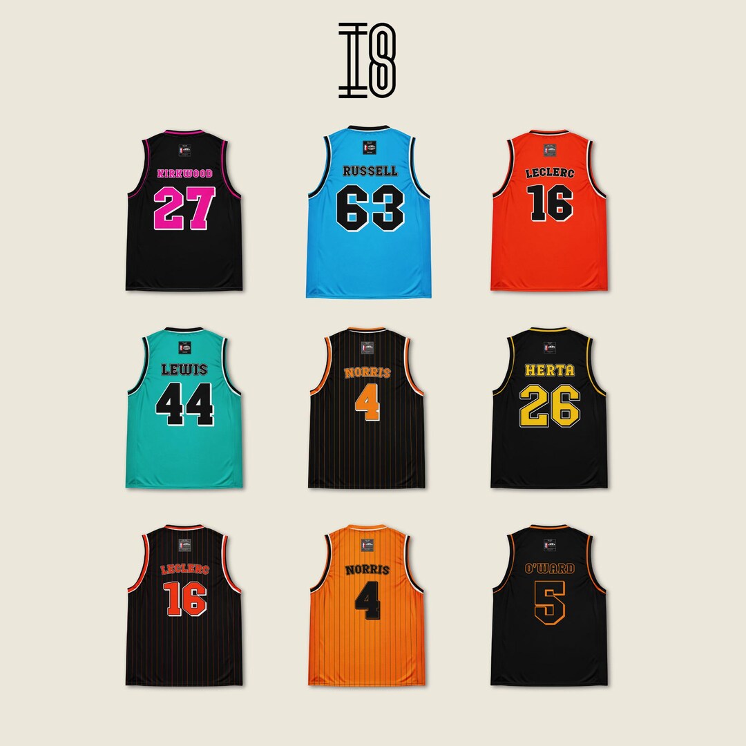 Custom Made Basketball Jerseys, Make Your Own Personalised F1, NBA ...
