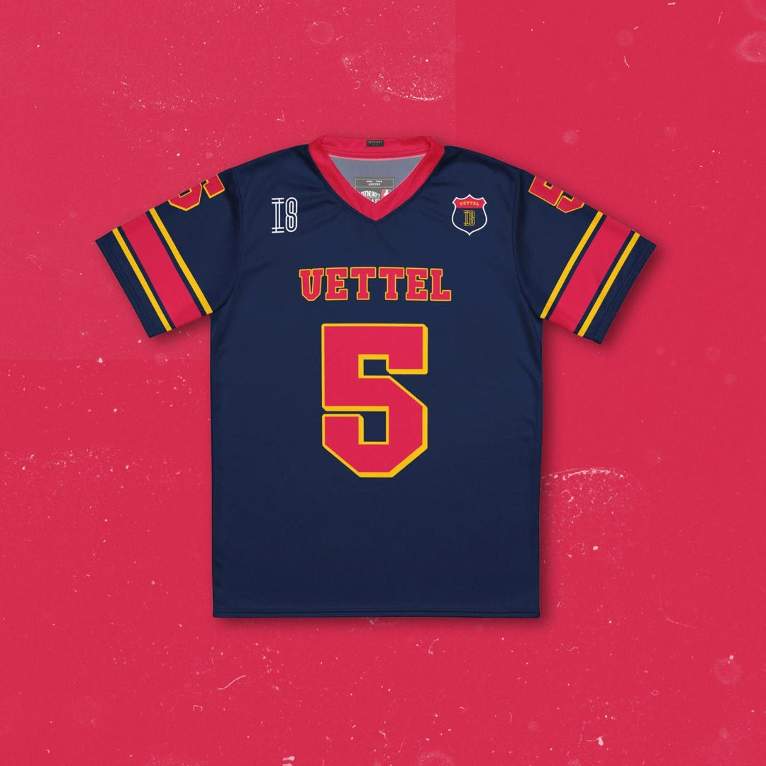 Sebastian Vettel F1 Football Shirt: Redbull Racing Team, F1 Gift ...